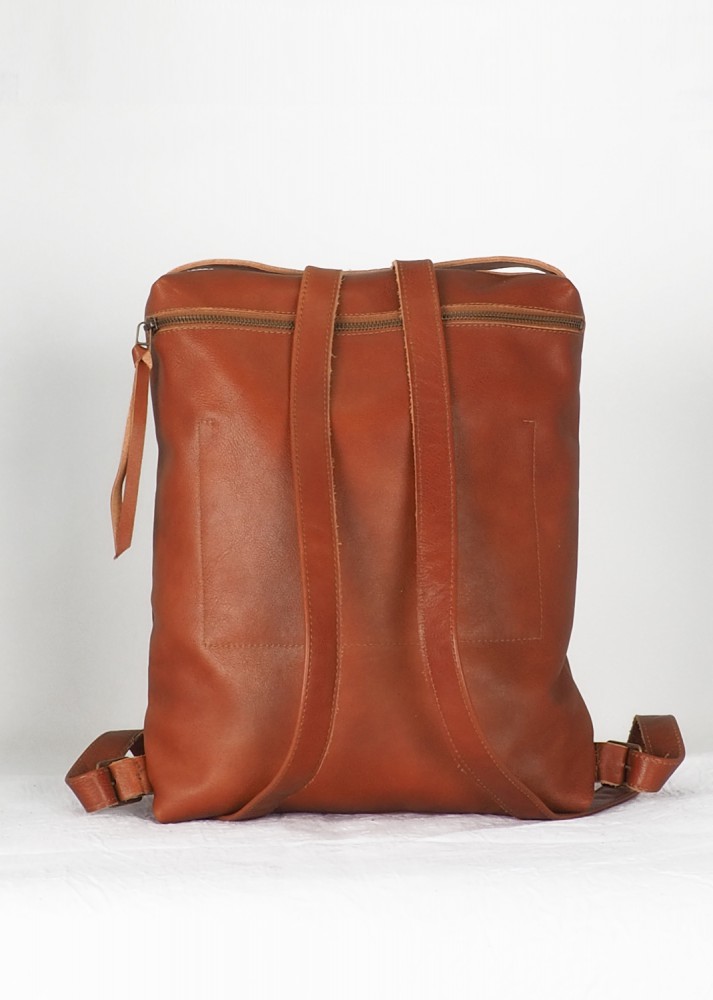 Handmade soft leather Backpack for women