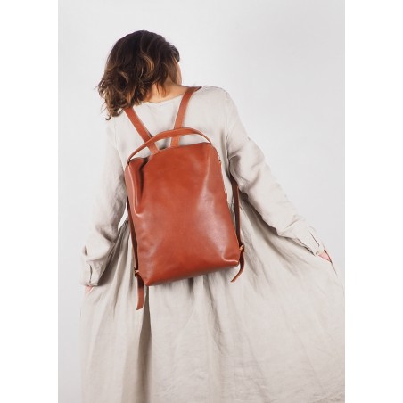 Handmade soft leather Backpack for women