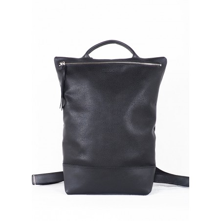 Black leather Backpack Laptop · BASIC